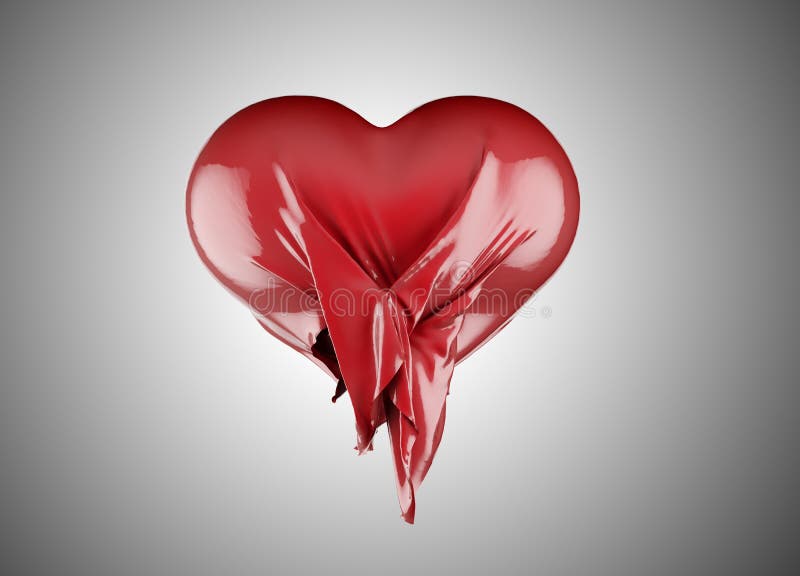 Flying heart stock illustration. Illustration of concepts - 28265927