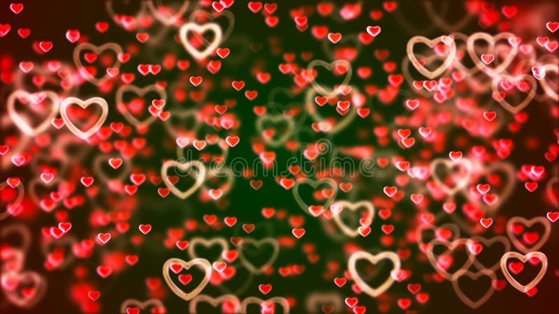Flying Hearts, Abstract Background Stock Illustration - Illustration of ...
