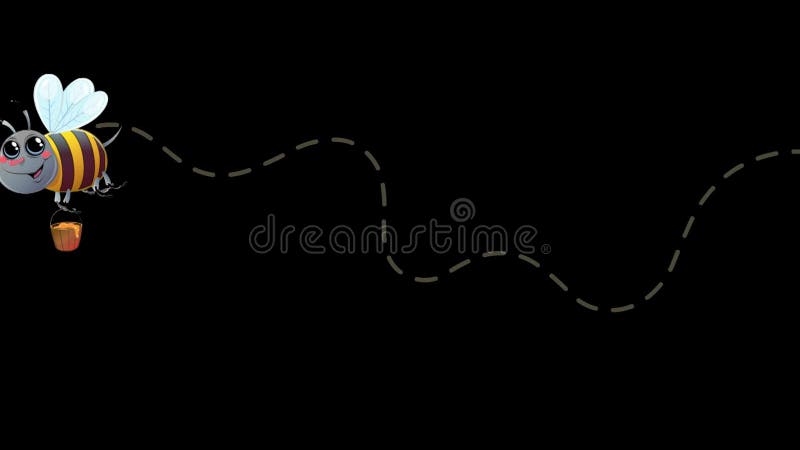 Flying Honey Bee on the Path. Stock Video - Video of bumblebee, alpha ...