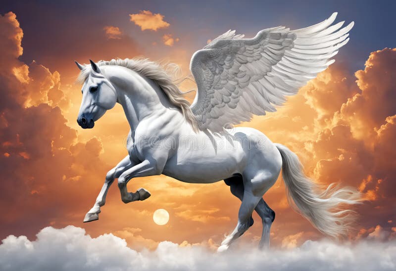 White Pegasus Wallpaper