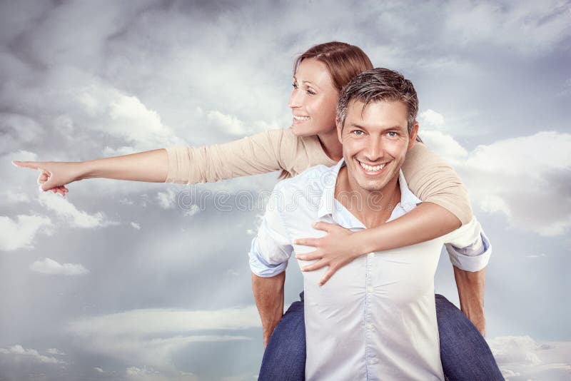 Flying hugging stock photo. Image of nature, caucasian - 53265260
