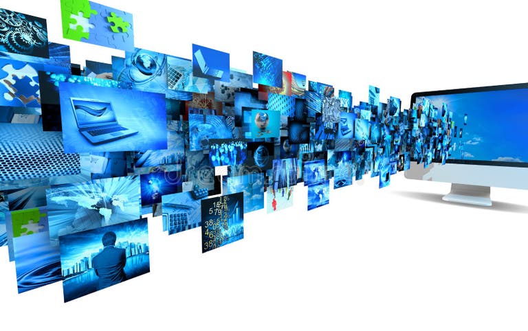 Flying Desktop Computer Stock Illustrations – 2,529 Flying Desktop ...