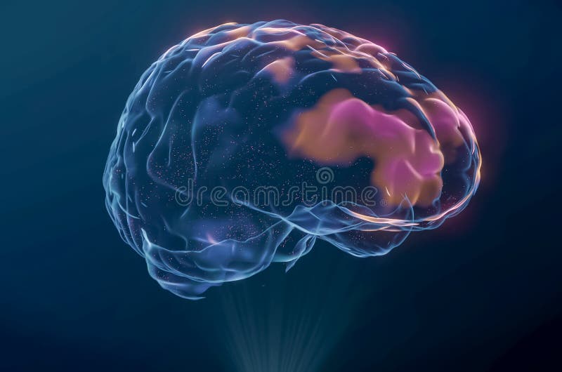 Flying Inside Artificial Intelligence Digital Brain Bid Data. Animation ...