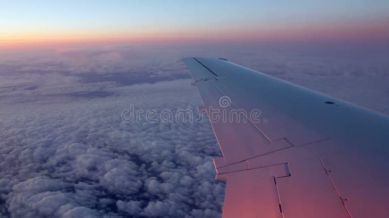 Flying on Jet Plane Time Lapse Stock Video - Video of clouds, flight ...