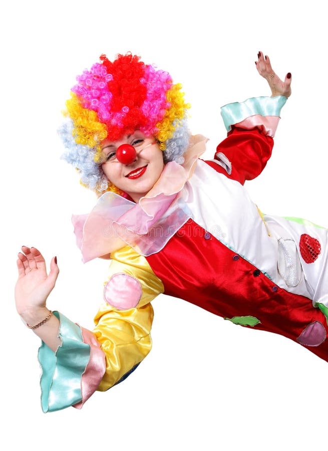 Flying Joy stock image. Image of pretty, makeup, variegated - 13042663