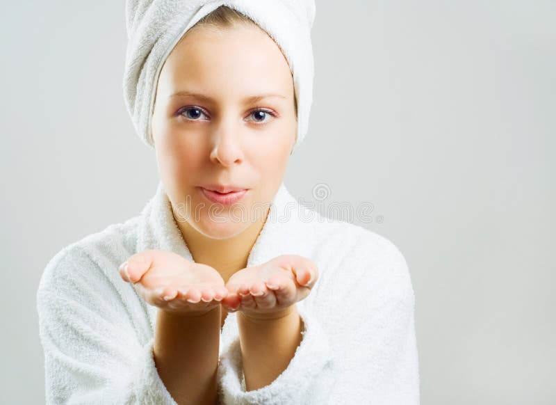 Flying kiss. stock image. Image of adult, close, bodycare - 6983263
