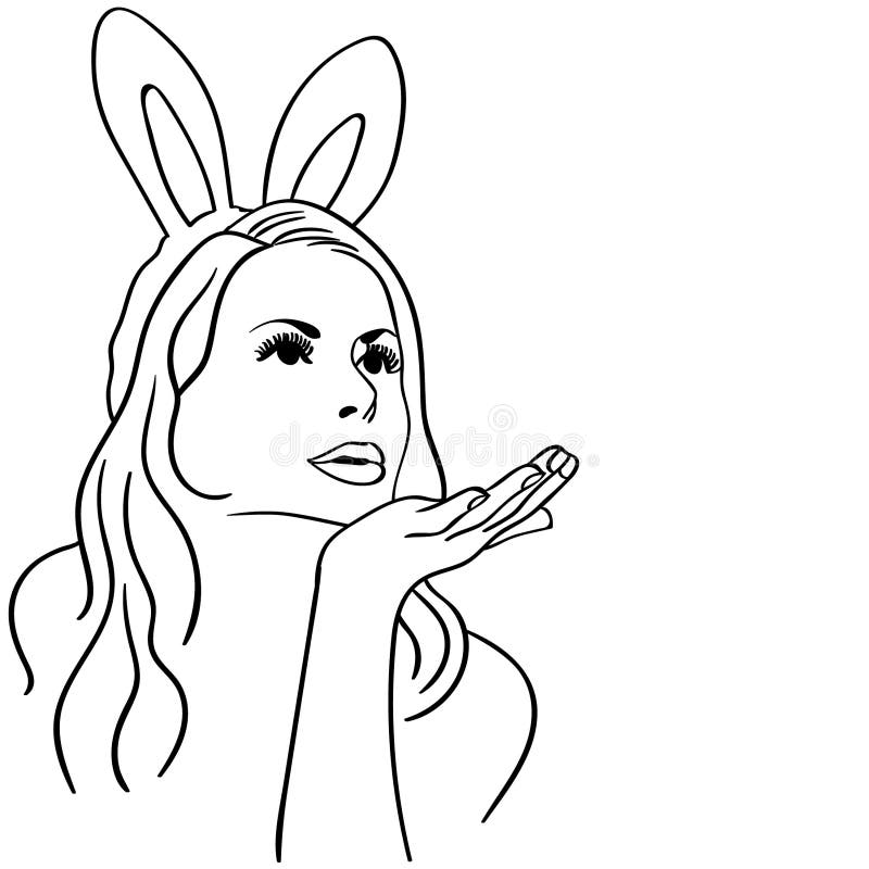 Flying Kiss Vector Illustration by Crafteroks Stock Vector ...