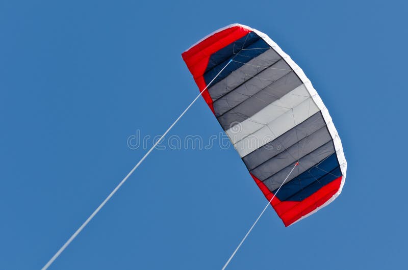 Flying kite stock photo. Image of ocean, extreme, surf - 24345632