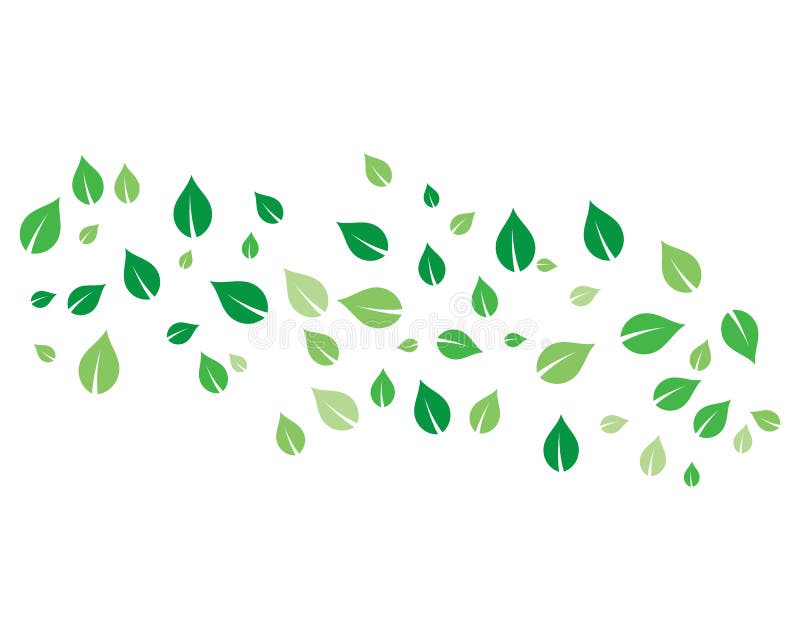 Flying leaves vector stock vector. Illustration of green - 127569076