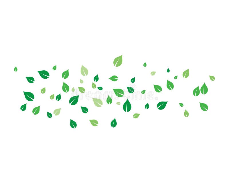 Flying leaves vector stock vector. Illustration of horizontal - 127569111