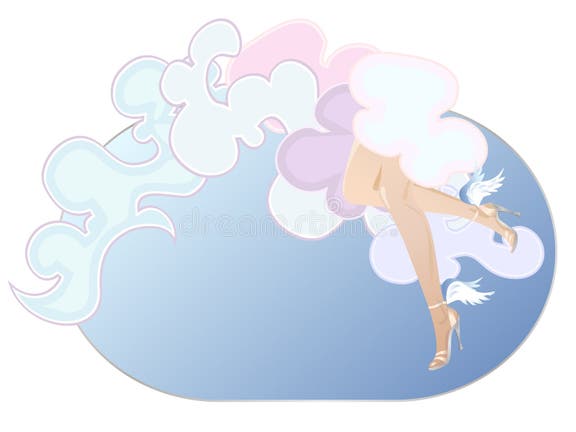 Flying legs stock vector. Illustration of shoes, composition - 18883535