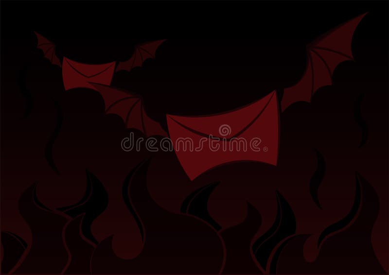 Flying Devil Cartoon stock vector. Illustration of cartoon - 78259008