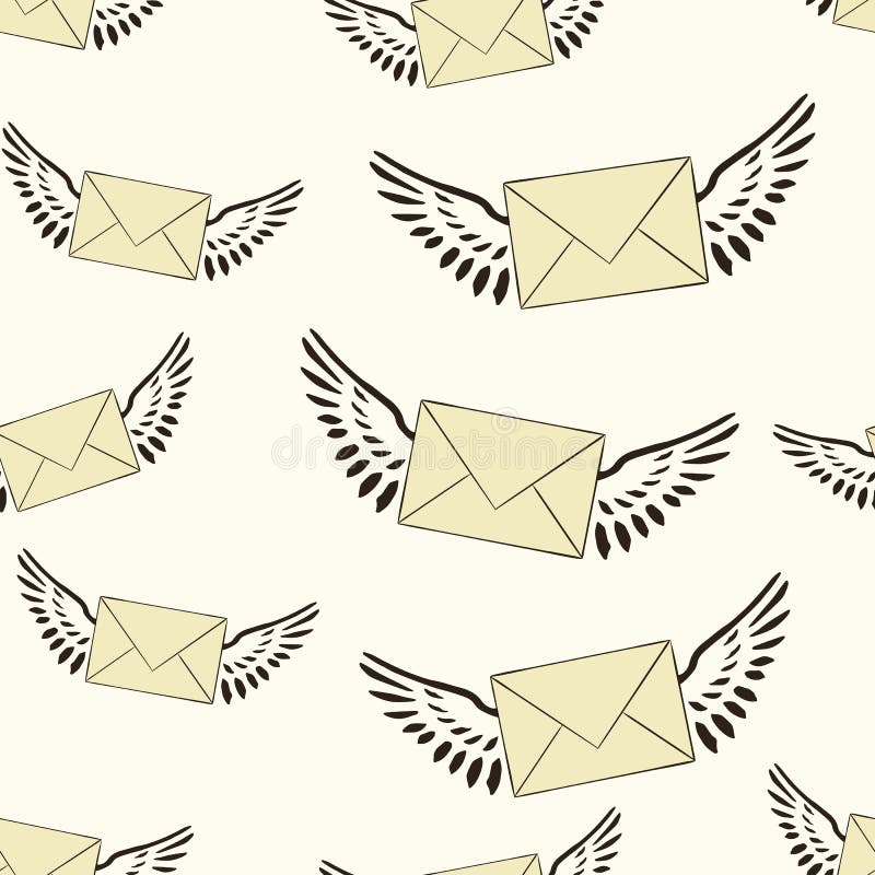 The Flying Letters Seamless Texture Stock Vector - Illustration of ...