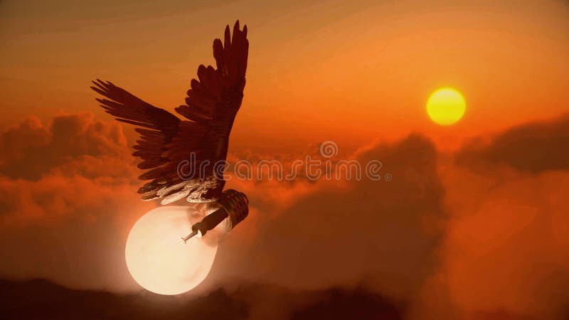 Flying Light Bulb in Cloudy Sky Stock Footage - Video of illumination ...