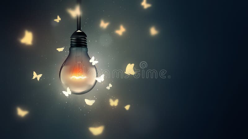Glowing butterfly stock illustration. Illustration of energy - 18330019
