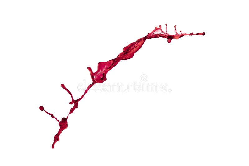 Liquid Flying Splash Red Color Stock Image - Image of flowing, pink ...