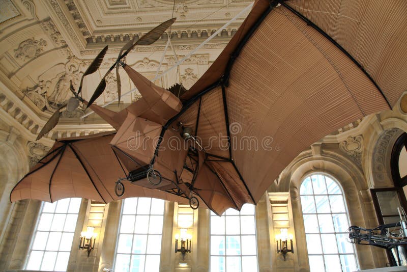 Flying Machine - Invention Museum Paris France Editorial Stock Image ...