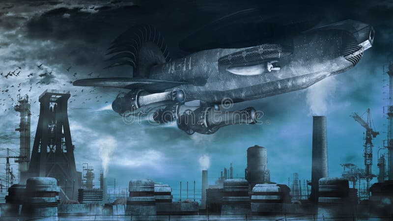 Flying machine sketch stock vector. Illustration of invention - 13487209