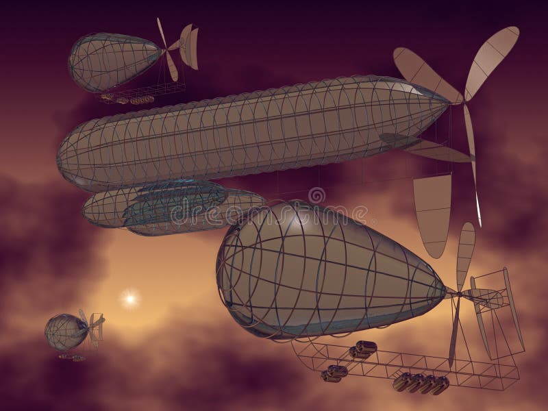 Flying machines stock illustration. Illustration of science - 2225031