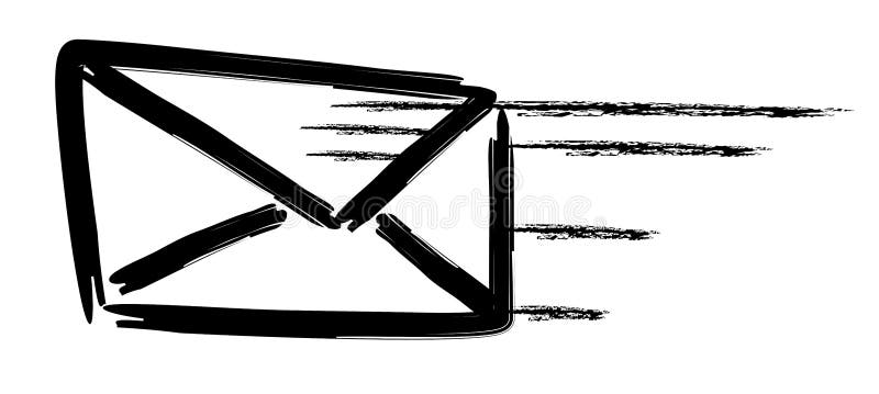 Flying mail stock illustration. Illustration of internet - 1202944