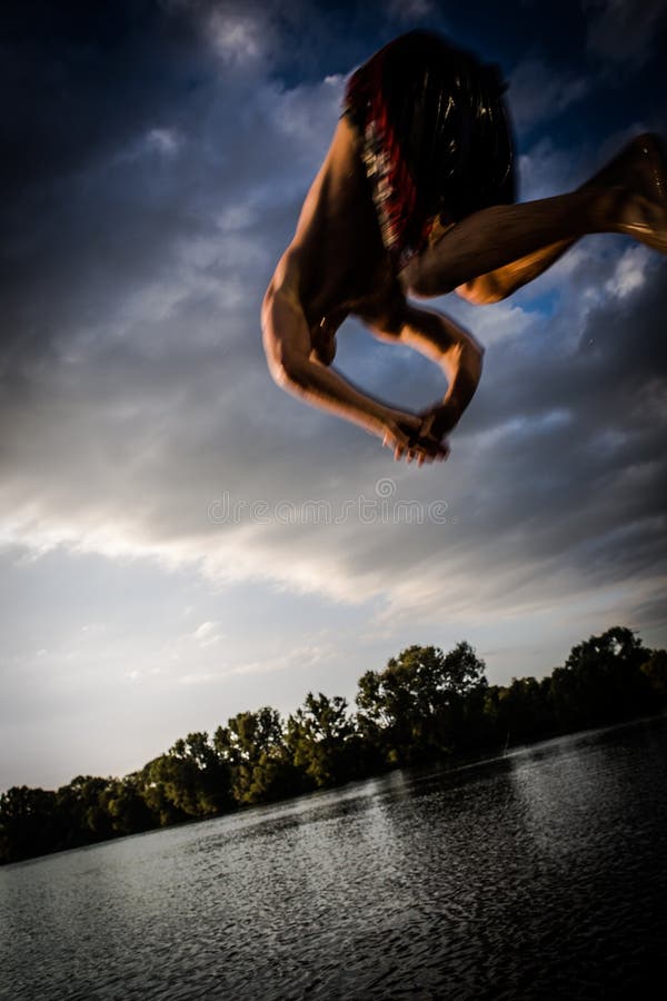 Flying man stock image. Image of human, model, adult - 29218577