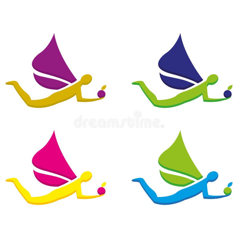 Flying man stock vector. Illustration of carrying, icons - 95648699