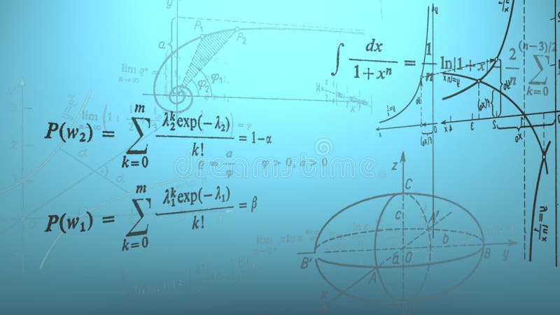 Loopable Background with Math Formulas. Stock Video - Video of equation ...