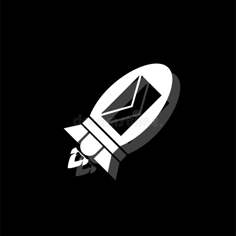 Flying Message, Fast Envelope Mail, Email Sms Flat Vector Icon Stock ...