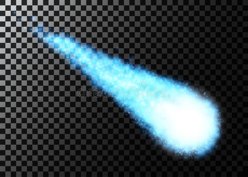 Flying Meteor, . Vector Isolated. Stock Vector - Illustration of fire ...