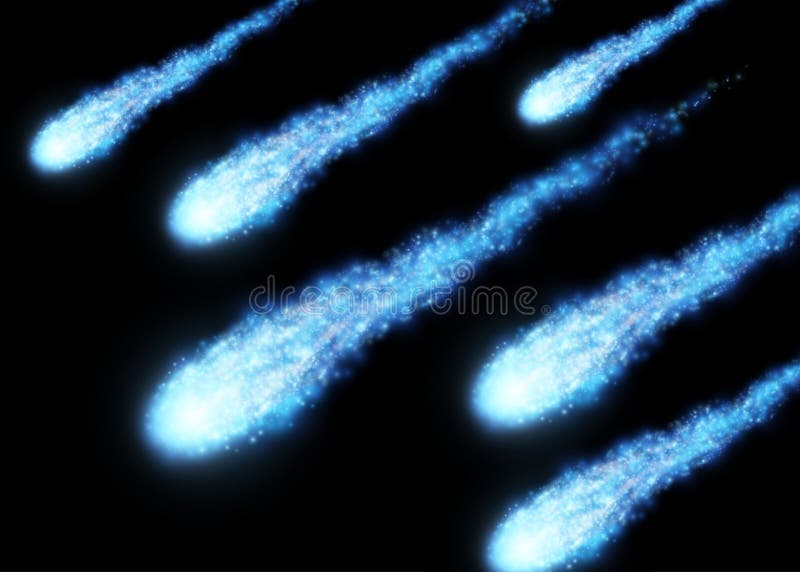 Flying Meteor, . Vector Isolated. Stock Vector - Illustration of fire ...