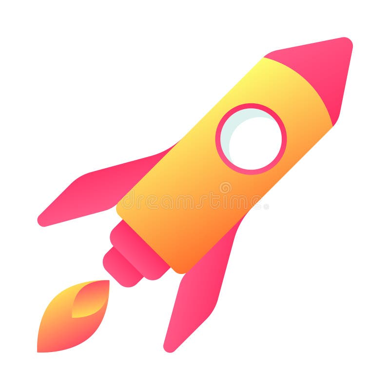 Flying Model Rocket Vector Design Element Stock Vector - Illustration ...