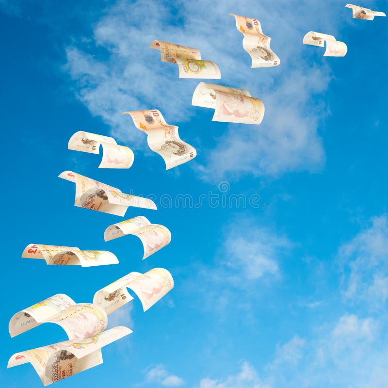 Flying money editorial stock photo. Image of loss, spending - 18043188