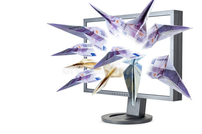 Flying money stock image. Image of business, currency - 23445511