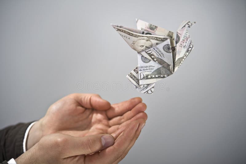 Flying money stock image. Image of entrepreneur, origami - 23825691