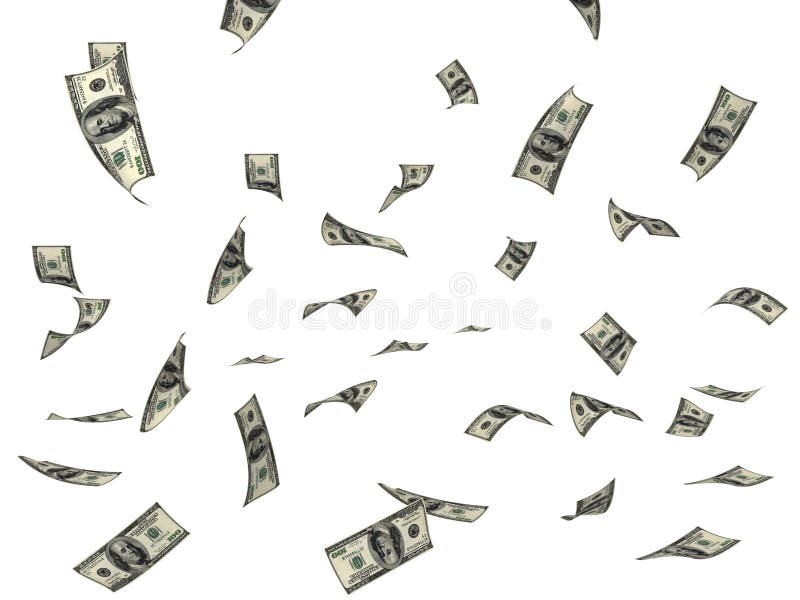 FLYING MONEY stock illustration. Illustration of success - 8796542