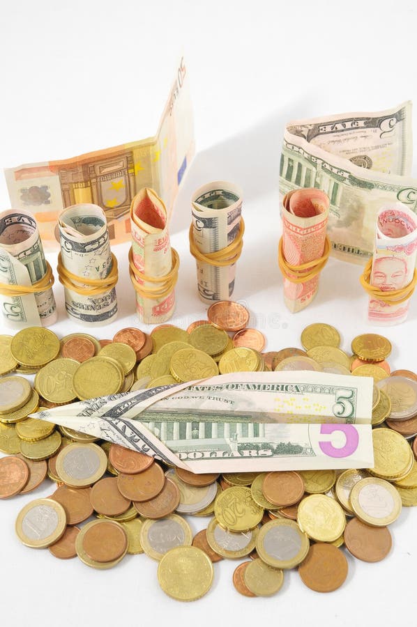 Flying Money Concept a Dollar Stock Photo - Image of gambling, bills ...