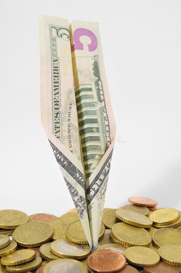 Flying Money Concept a Dollar Stock Photo - Image of bankruptcy ...