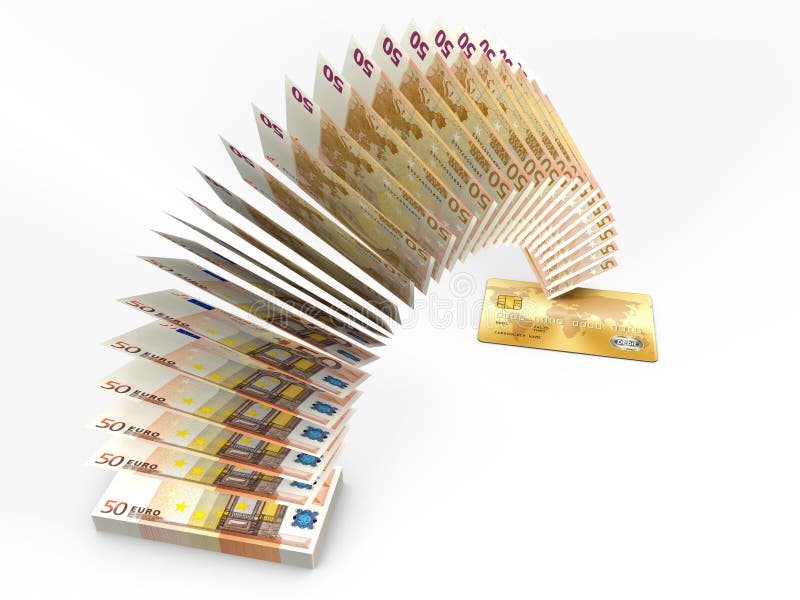 Flying Money. 3D Cash Back Concept. Stock Illustration - Illustration ...