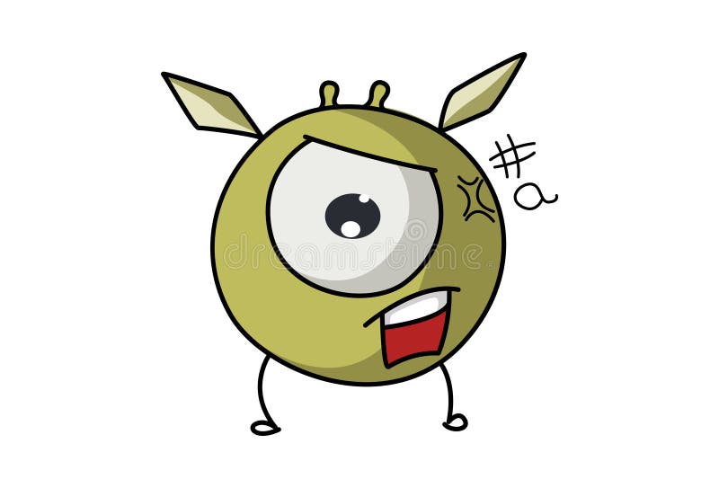 Flying Monster stock illustration. Illustration of emotions - 90873019