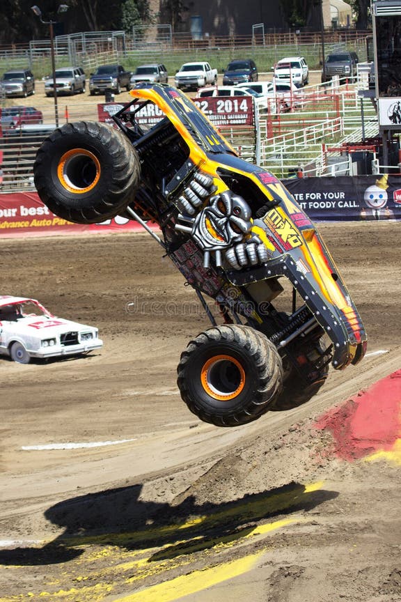 Flying Monster Truck editorial stock image. Image of truck - 31249719