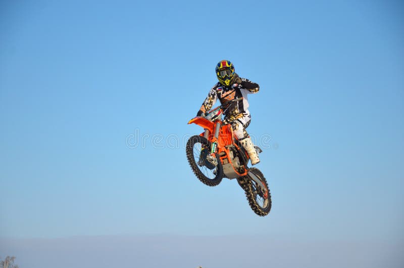 Flying on a Motorcycle with One Hand Editorial Image - Image of ...