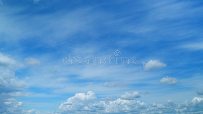 Flying Moving White Clouds in a Blue Sky. Blue Sky Background with Many ...