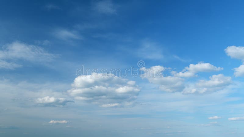 Flying Moving White Clouds in a Blue Sky. Blue Sky Background with Many ...