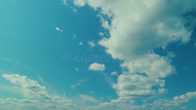 Flying Moving White Clouds in a Blue Sky. Blue Sky Background with Many ...