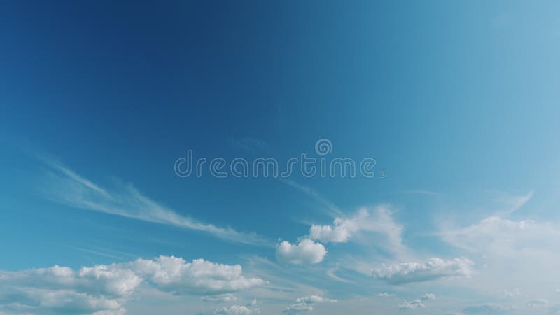 Flying Moving White Clouds in a Blue Sky. Blue Sky Background with Many ...