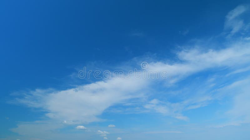 Flying Moving White Clouds in a Blue Sky. Blue Sky Background with Many ...