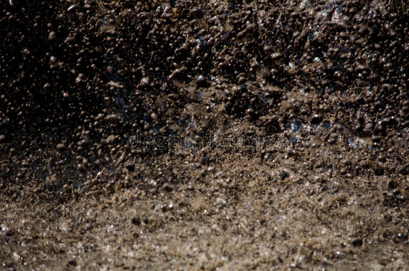Flying mud splat stock image. Image of mess, splat, black - 42977673