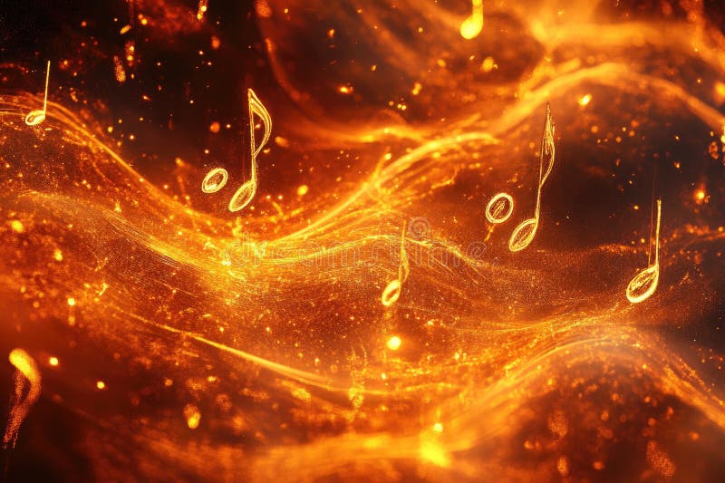 Flying music notes stock photo. Image of inspiration - 379228414