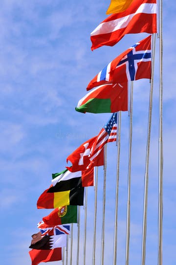 181 Flying National Flags Different Country Stock Photos - Free ...