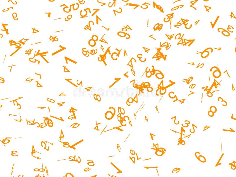 Blue 3D Numbers stock vector. Illustration of numerals - 28054911